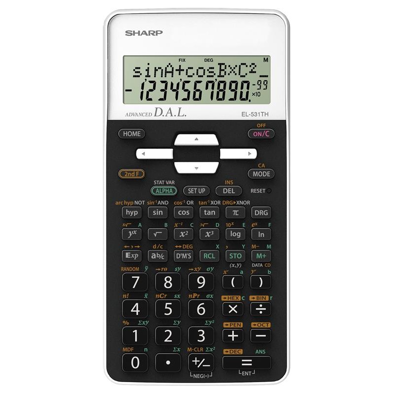 Kalkulator SHARP EL531THBWH, tehnični, 273 funkcij,